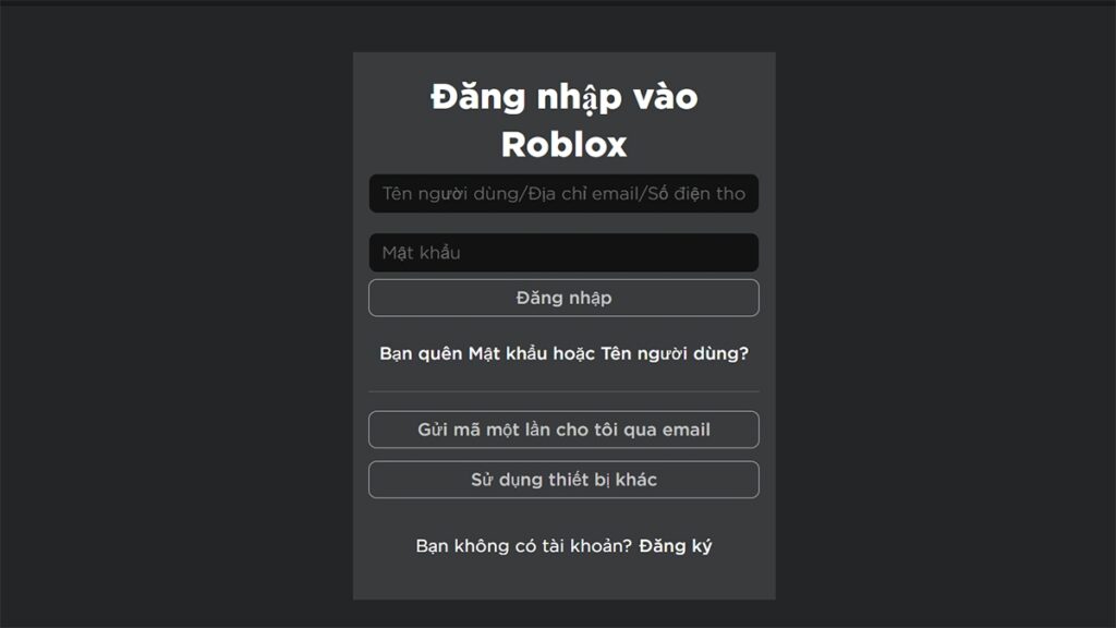 Cách đăng nhập roblox trên máy tính nhanh chóng